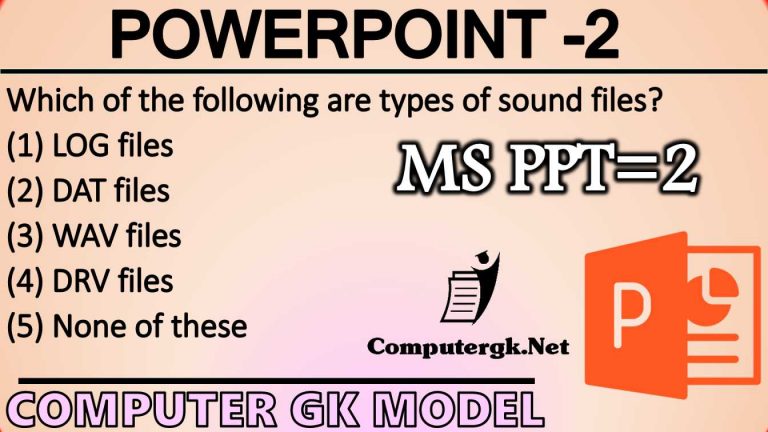 MS Powerpoint mcq Questions and Answer | Microsoft powerpoint-2 ...