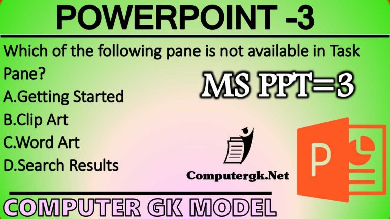 MS Powerpoint mcq Questions and Answer | Microsoft powerpoint-3 ...