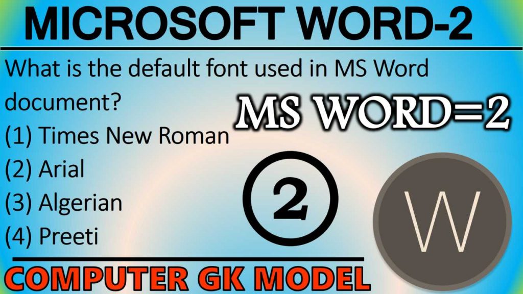 Top 500 Microsoft Word GK MCQ PDF 2022 Ms Word Gk PDF Computer